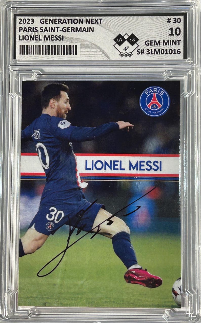Lionel Messi Generation Next Paris Sait Germain Super Stars Graded ...
