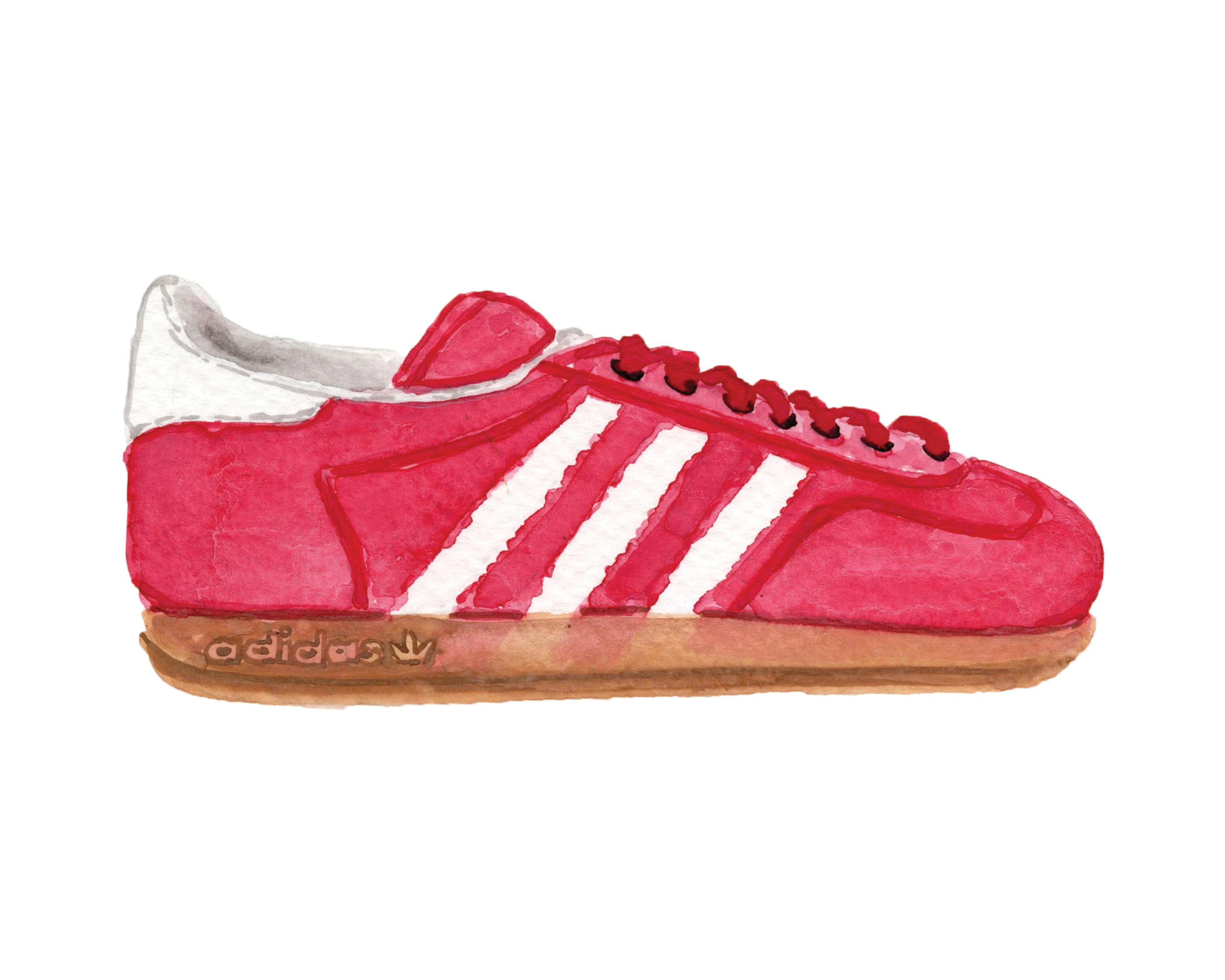 Adidas Sneaker Watercolor Print - Etsy