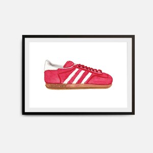 Adidas Sneaker Watercolor Print - Etsy