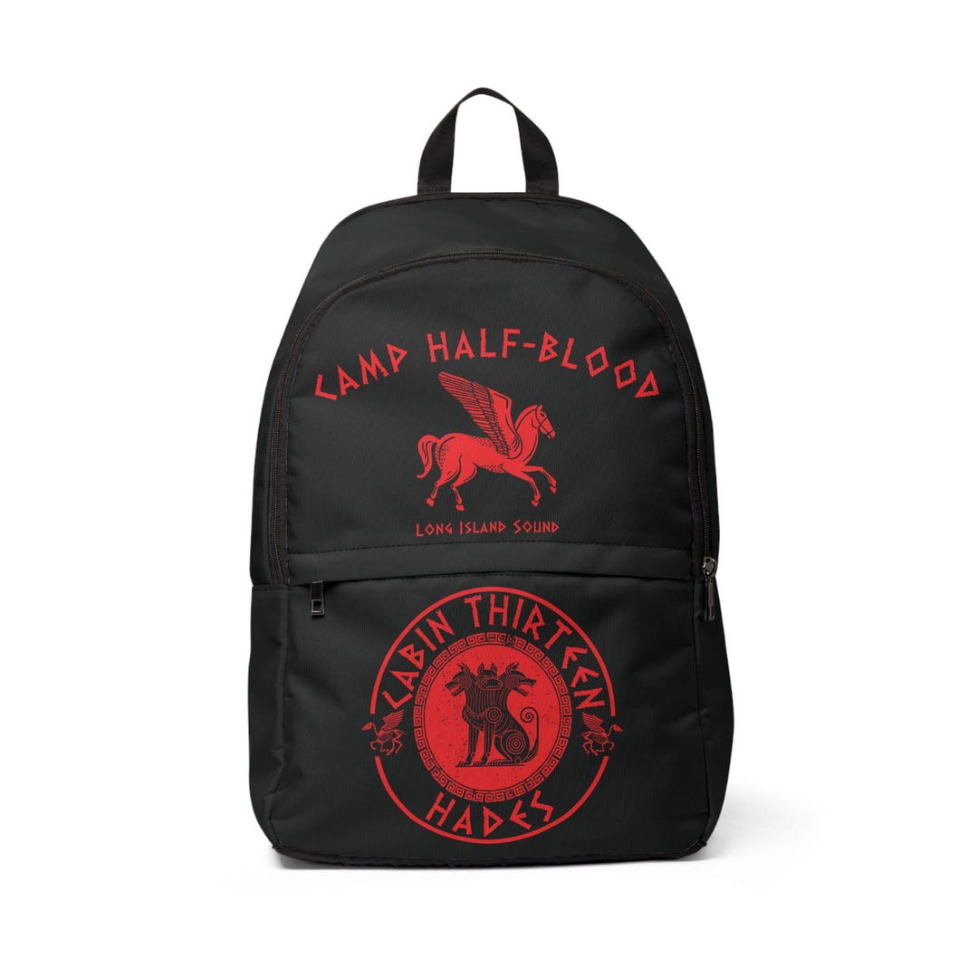 Camp Half-blood Cabin 13 Team Colors Backpack Hades Percy Jackson ...