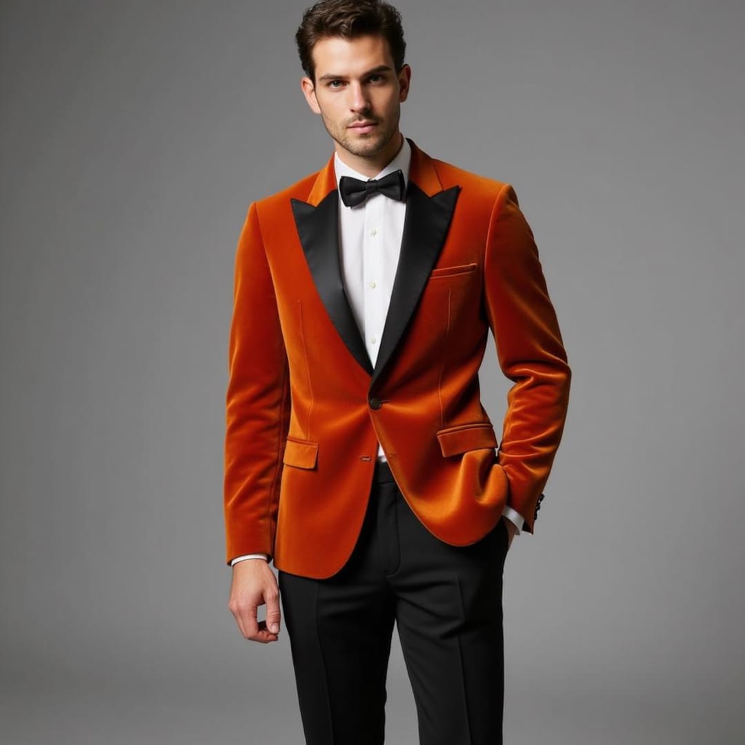 Classic Orange Tuxedo Kingsman Orange Tuxedo Kingsman Orange Suit ...