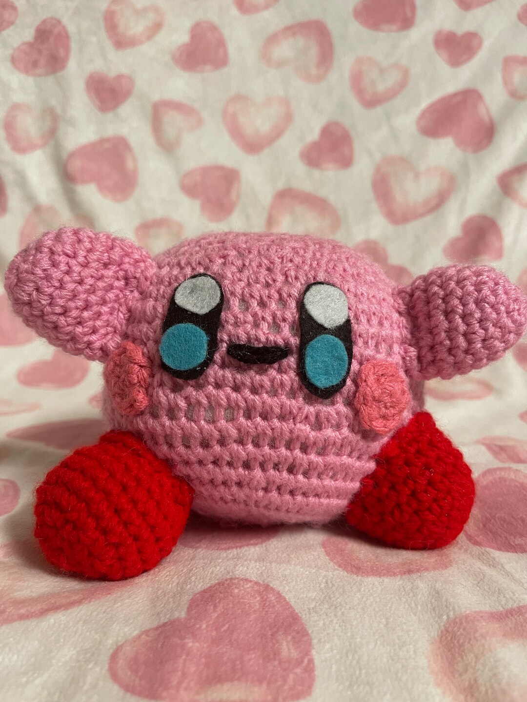 Handmade Crochet Kirby Amigurumi - Etsy