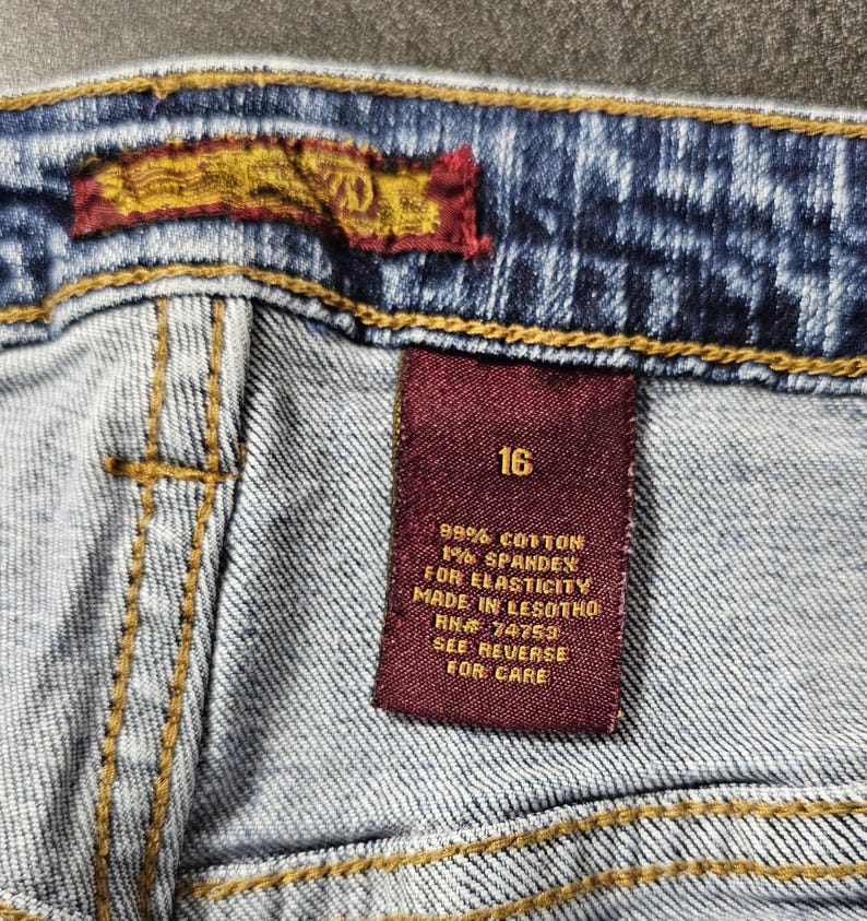 Denim Jeans With Embroidered Butterflies - Etsy