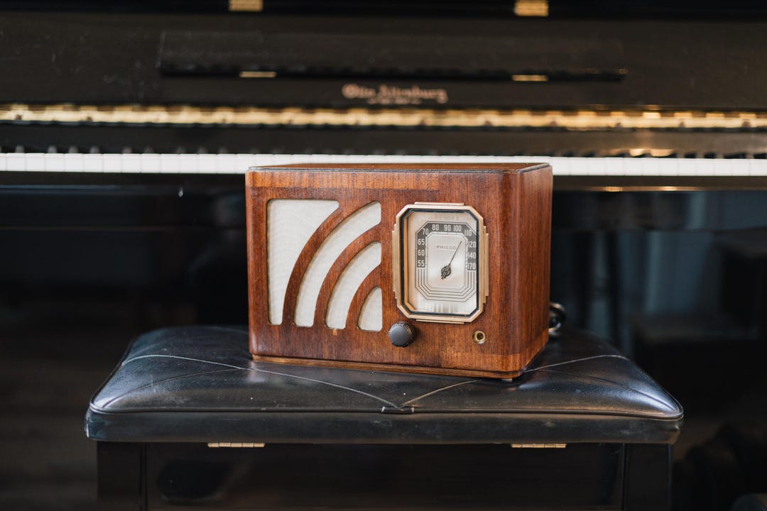 Tweed Fender Champ 5F1 Clone Built in Vintage Tube Radio Handwired One ...