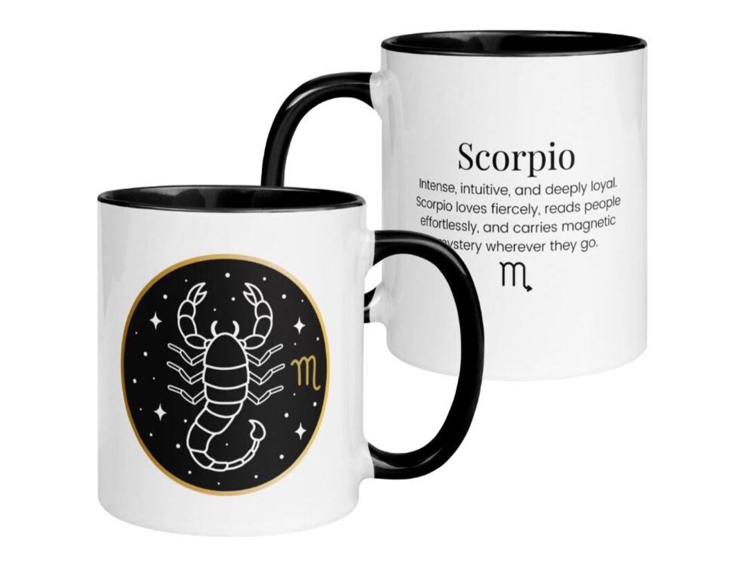 Scorpio Zodiac Mug: Classic Astrology Coffee Cup, Birthday Horoscope ...