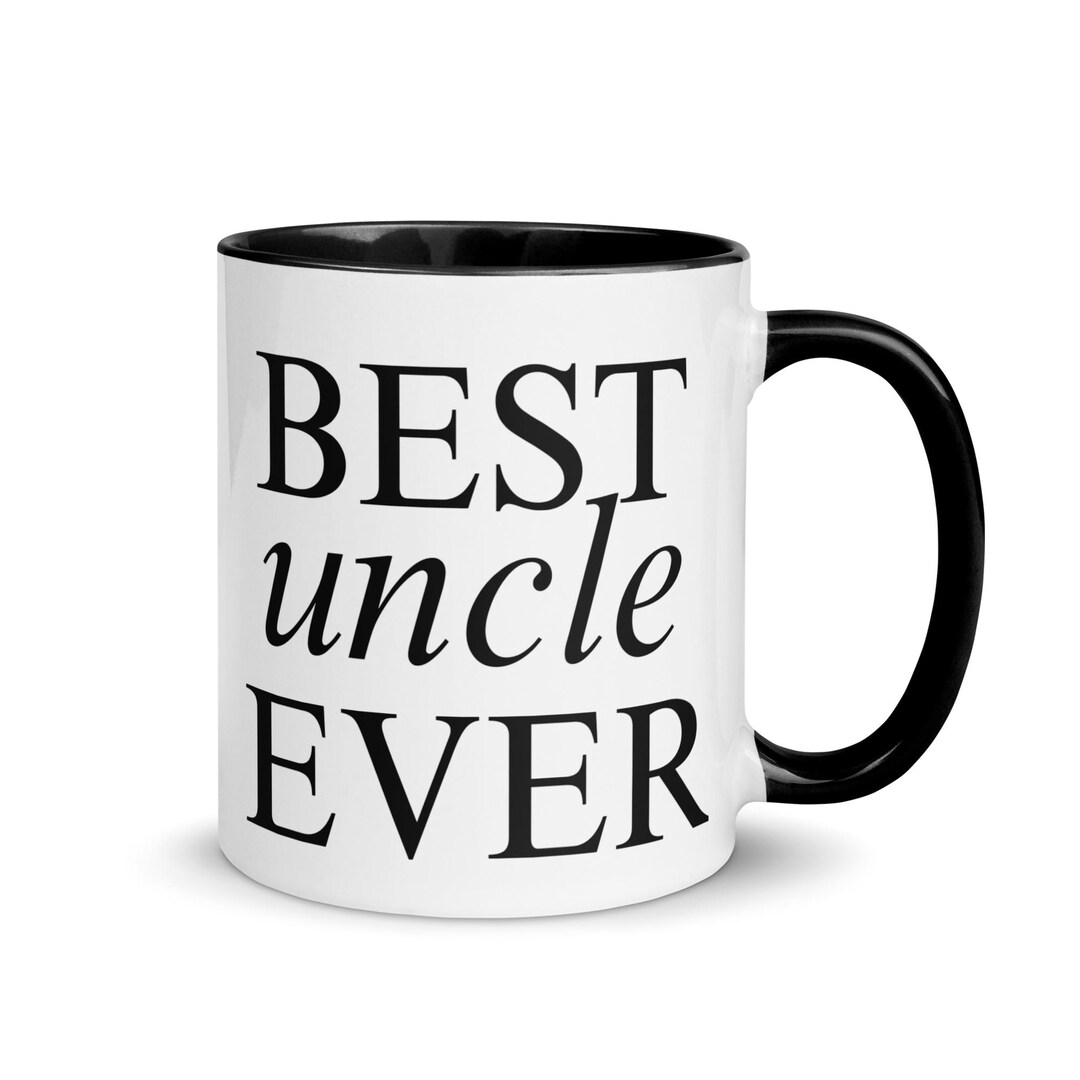 Best Uncle Ever Mug: Favorite Uncle Coffee Mug, Black and White - Etsy