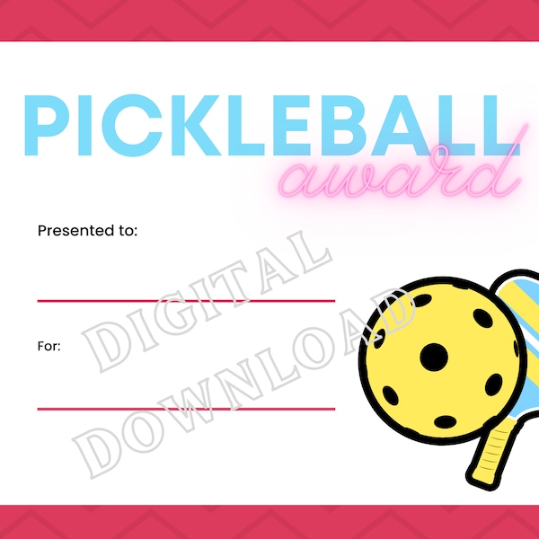 Pickleball Awards - Etsy