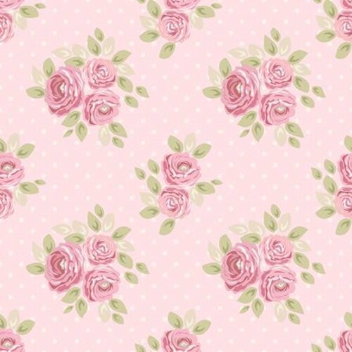 Dollhouse 1:12 Scale Wallpaper Daniella Floral Damask Pink | Etsy