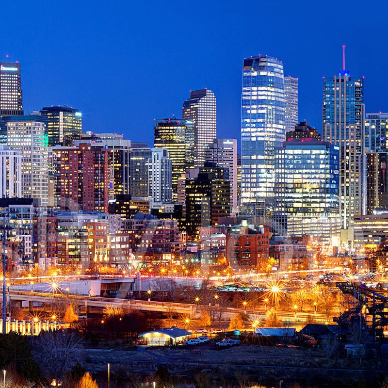 Denver Skyline - Etsy