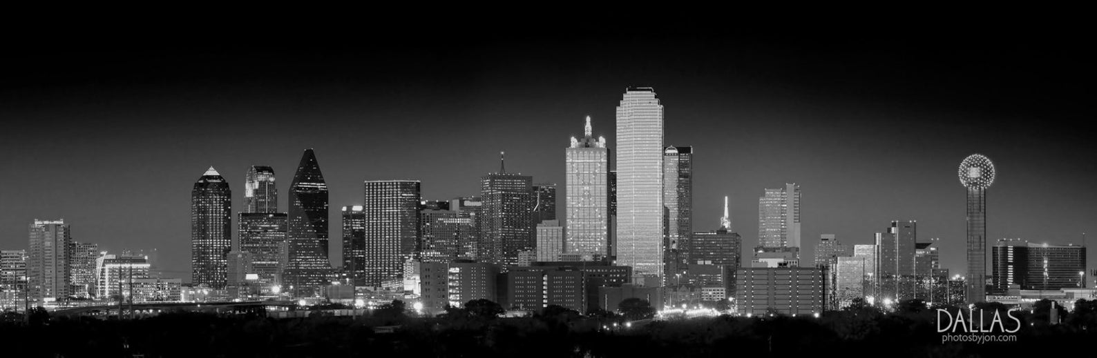 Dallas Skyline at DUSK Panoramic Print Panorama Poster Photo Picture - Etsy