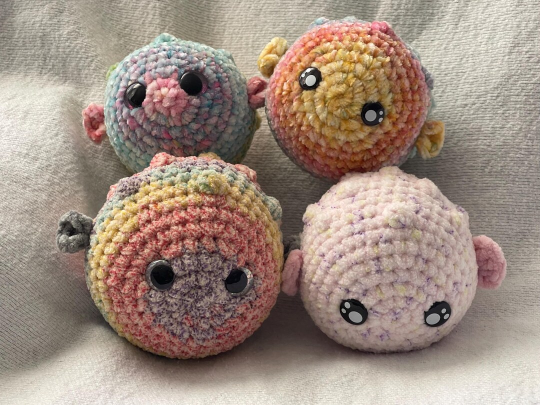 Tiny Fluffy Puffer Fish. - Etsy