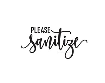 Sanitize sign | Etsy