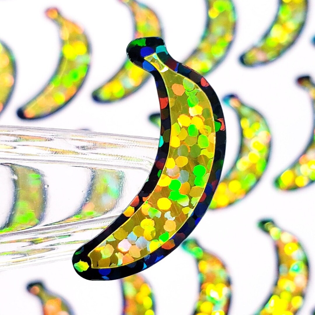 Bananas Sticker Sheet, Set of 60 Small Bananas Vinyl Decals for ...