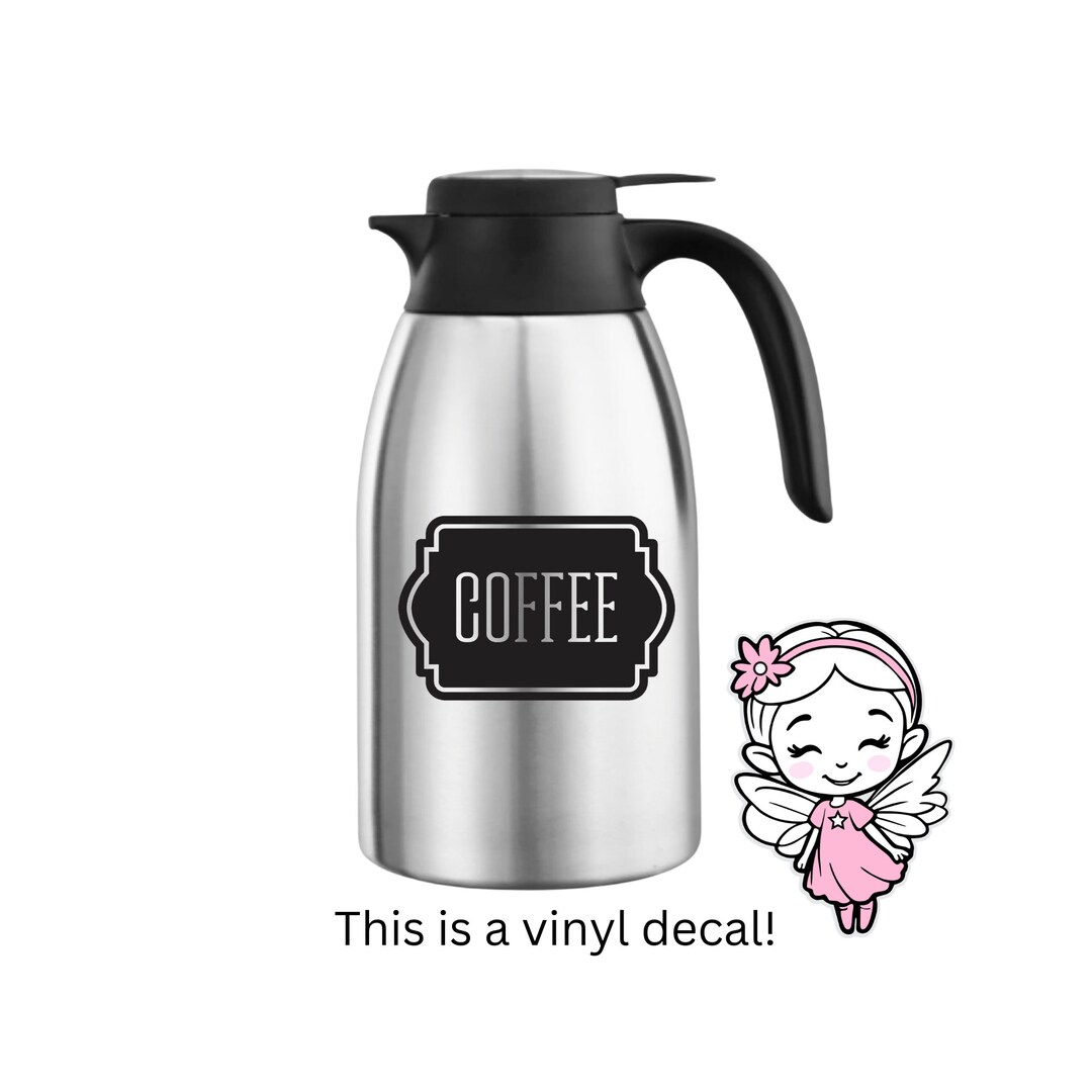 Hot Coffee Decal, Wedding Dessert Coffee Station Vinyl Decals, DECAL ...