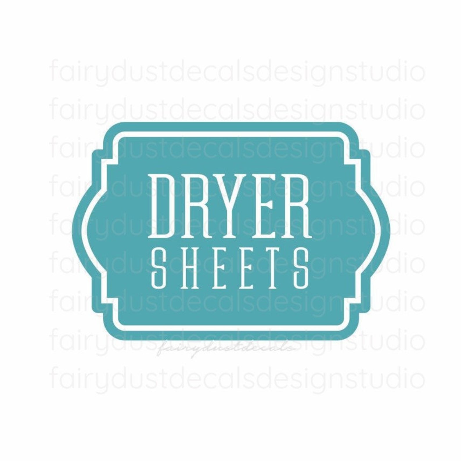 Dryer Sheets Decal Organized Laundry Room Dryer Sheets | Etsy