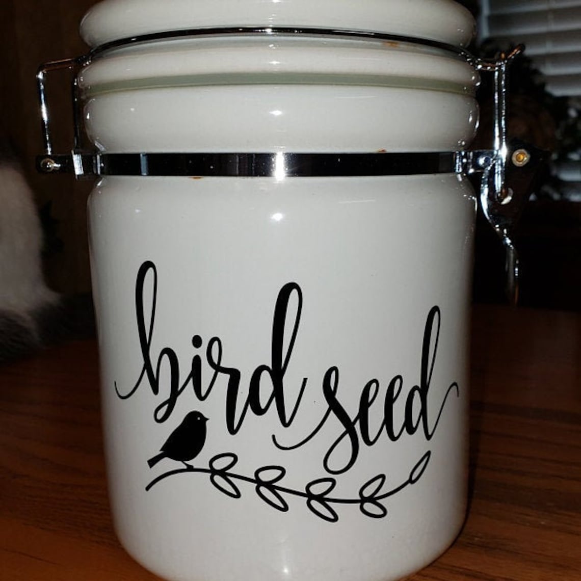 Bird Seed Decal Bird Seed Container Label vinyl decal wild | Etsy