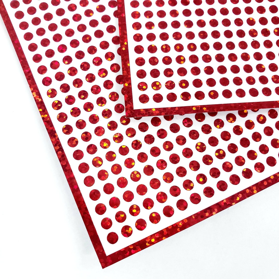 Red Dot Stickers, Set of 750 Micro Sized Sparkly Red Dots for Daily ...
