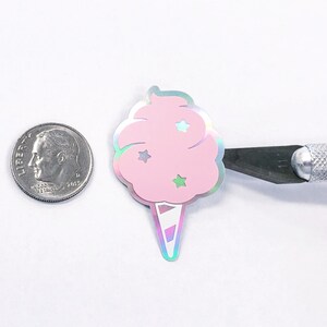 Cotton Candy Stickers, Set of 20 Small Vinyl Decals in Pretty Pink ...