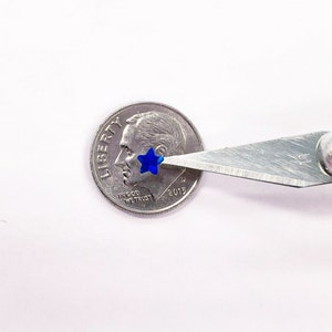 Extra Small Blue Star Stickers, Set of 600 Micro Sized Sparkly Star ...