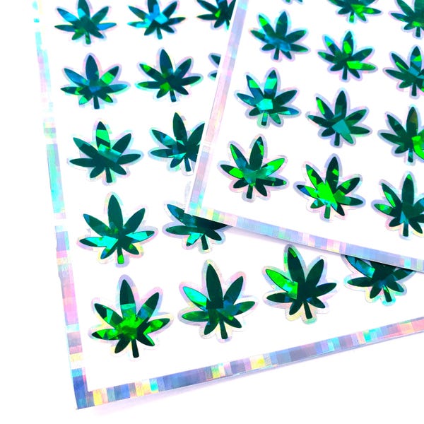 Pot Leaf Stickers - Etsy