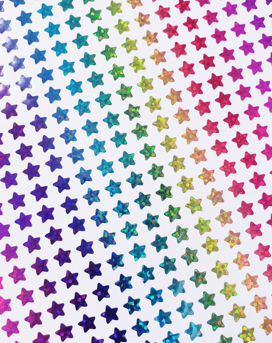 Extra Small Star Stickers, Set of 490 Rainbow Sparkly Star Stickers for ...