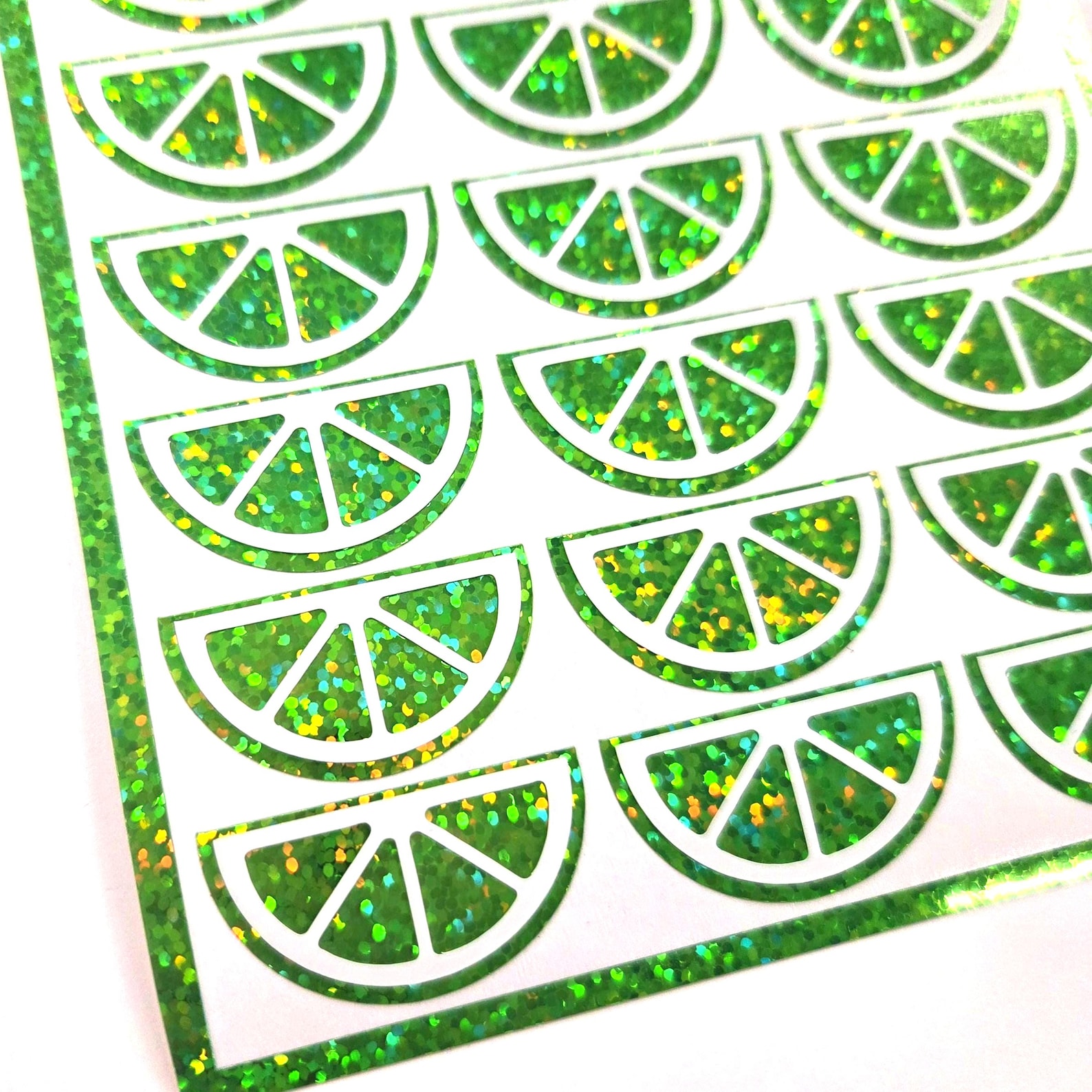 Lemon Stickers, Sheet of 24 Yellow and White Lemon Slice Vinyl Decals ...