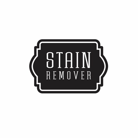 Laundry label Stain Remover Label Script font Paper & Party Supplies ...