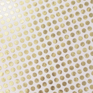 Extra Small Gold Dot Stickers, Set of 750 Micro Sized Golden Dot Vinyl ...