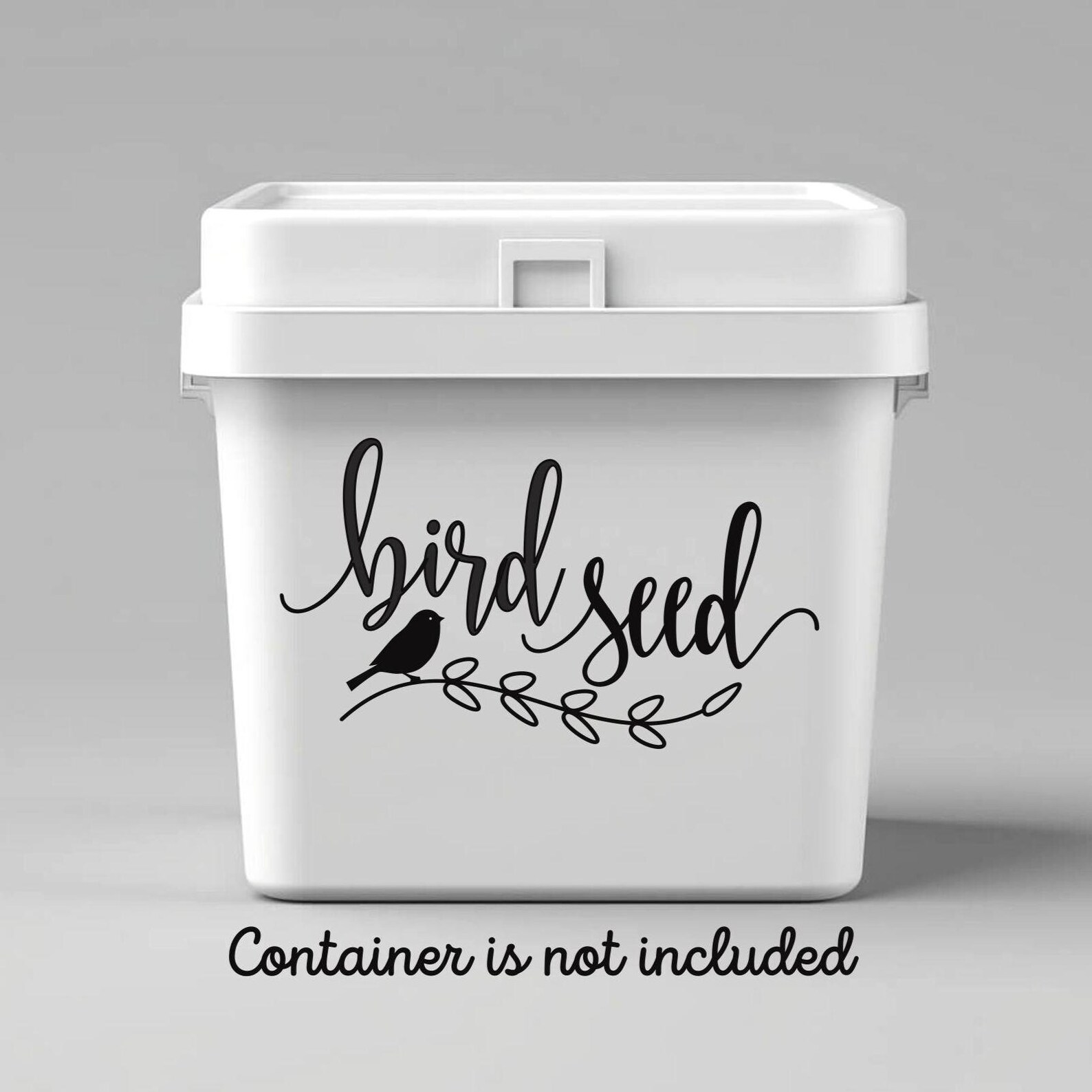 Bird Seed Decal, Bird Seed Container Label, Vinyl Decal, Wild Bird Seed ...