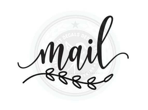 Mail Decal Home and Office Organization Mail Box Container - Etsy