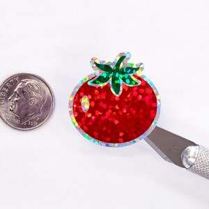 Tomato Stickers, Set of 24 Red and Green Summer Vegetable Stickers for ...