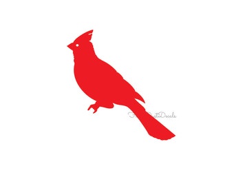 Cardinal Bird Decal | Etsy