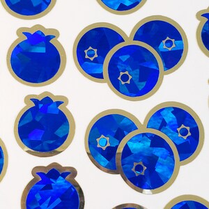 Blueberry Stickers, Set of 28 Peel-and-stick Waterproof Summer Fruit ...