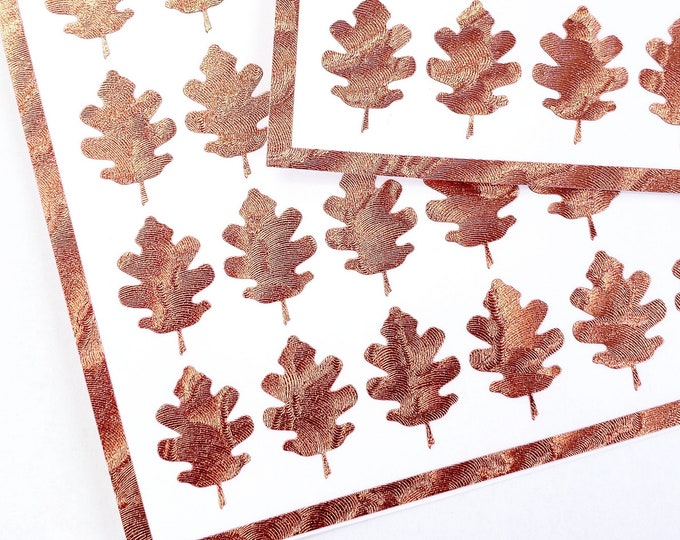 Fall Leaf and Foliage Sticker Set 45 Pieces Fall Foliage - Etsy