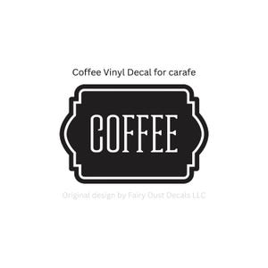 Hot Coffee Decal, Wedding Dessert Coffee Station Vinyl Decals, DECAL ...