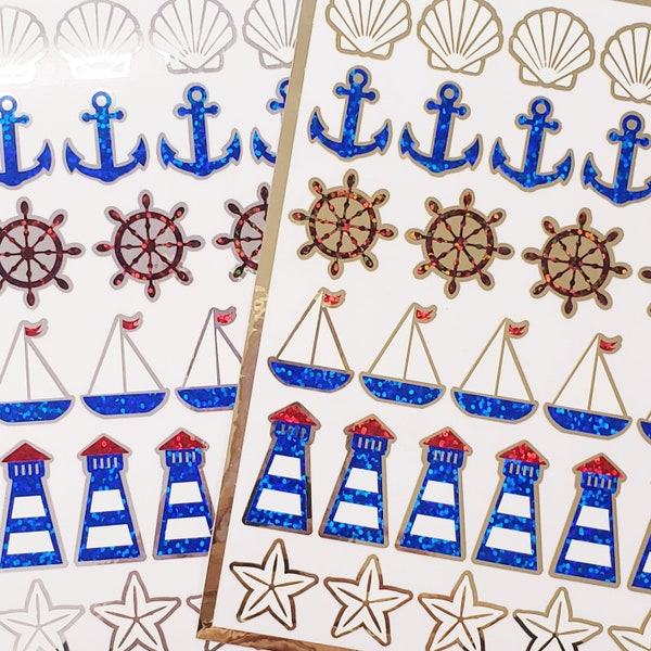Nautical Stickers - Etsy