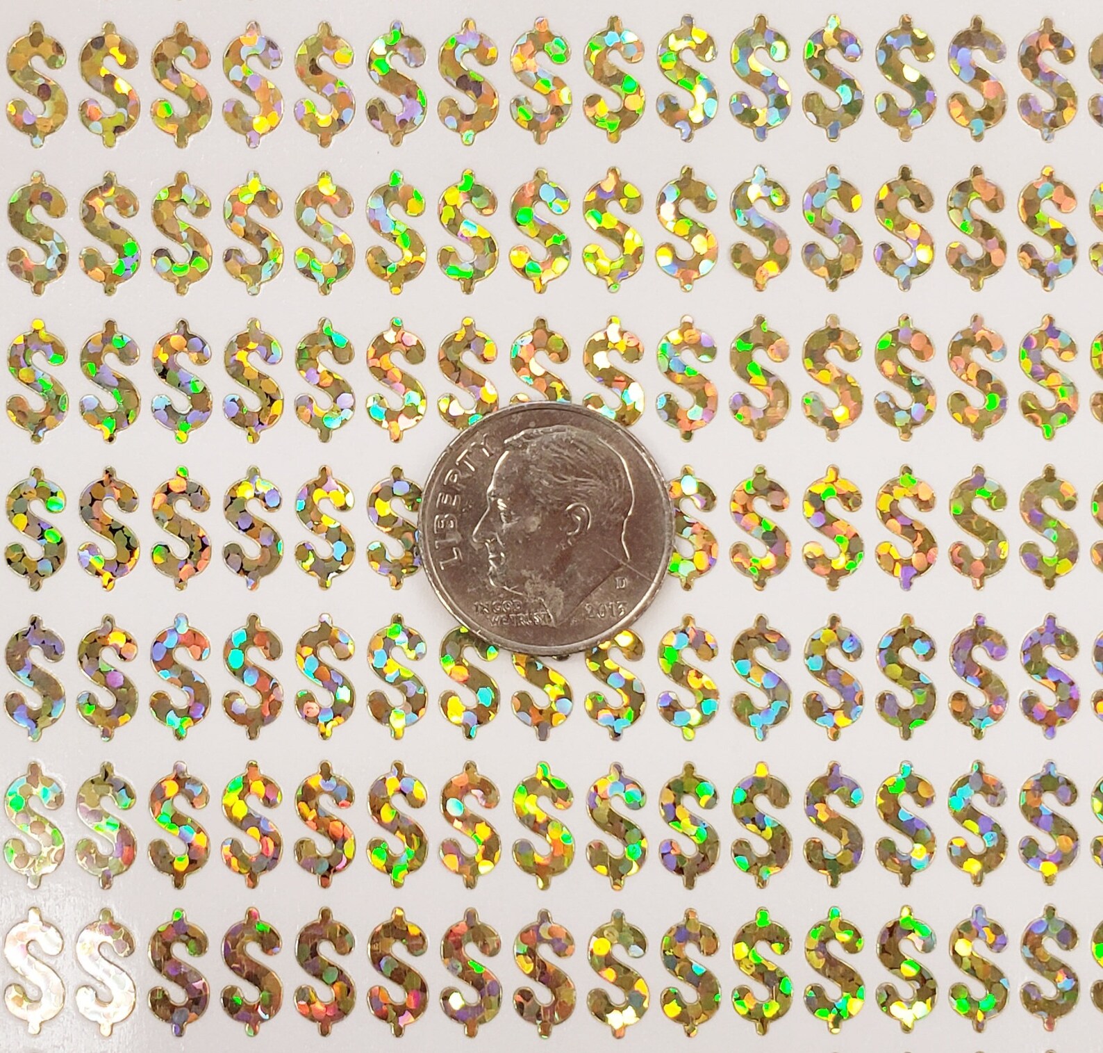 Gold Dollar Sign Money Stickers for Household Budgets, Financial ...