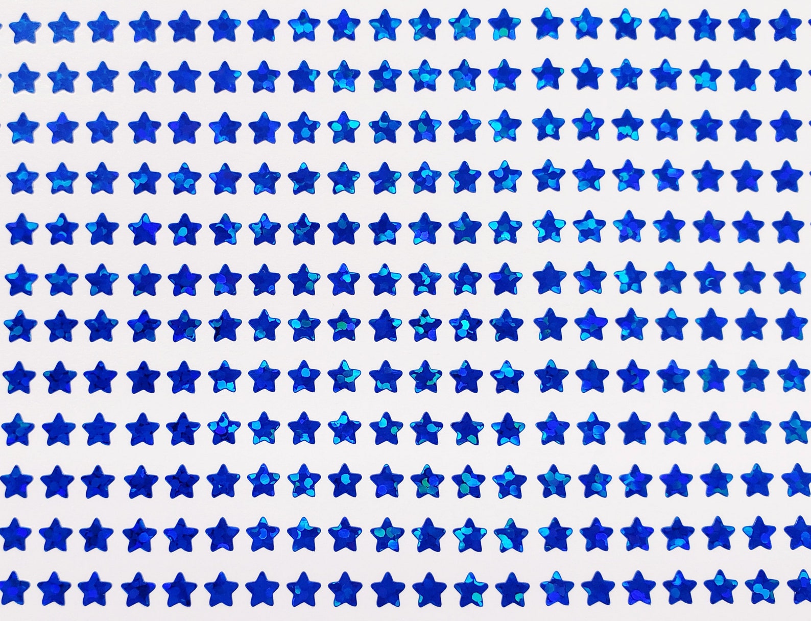 Extra Small Blue Star Stickers Set of 600 Micro Sized Sparkly - Etsy