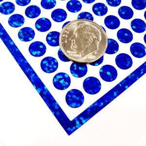 Small Blue Dots Stickers, Set of 368 Vinyl Dots for Cards, Journals ...