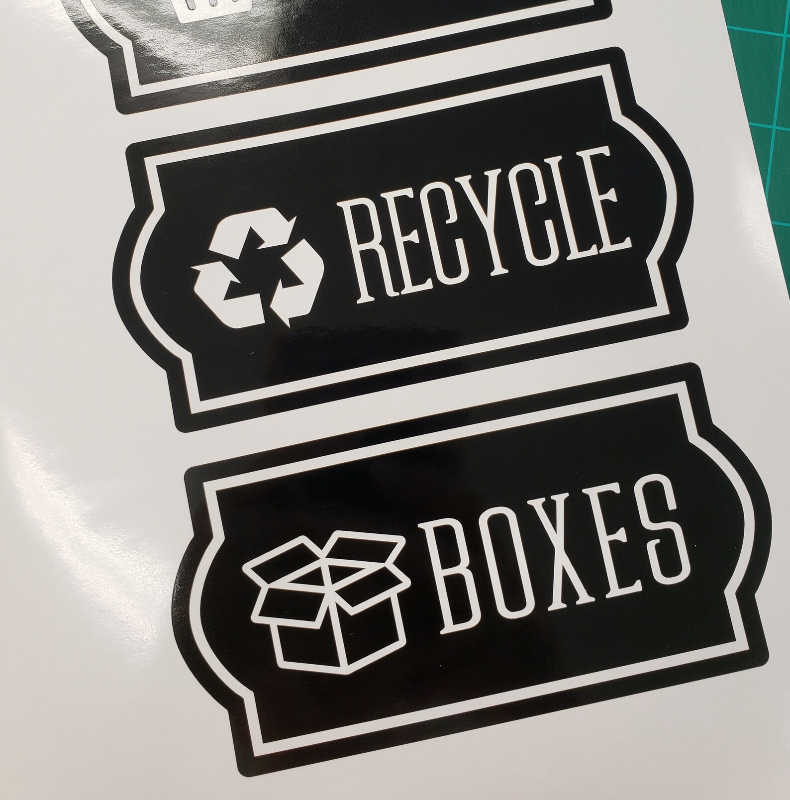 Recycle Decals Computer Cut Recycling Labels Trash Recycle - Etsy