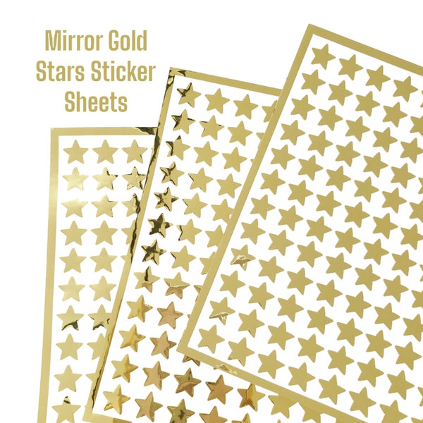 Gold Star Stickers - Etsy