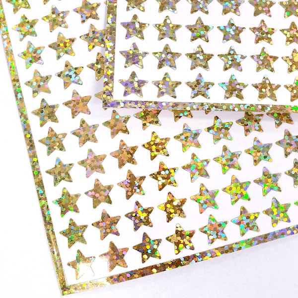 Gold Stars Stickers - Etsy