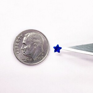 Extra Small Blue Star Stickers, Set of 600 Micro Sized Sparkly Star ...