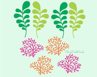 Seaweed wall decal | Etsy