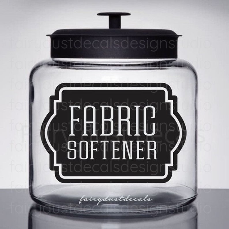 Fabric Softener Laundry Decal Organized Laundry Room Decor | Etsy