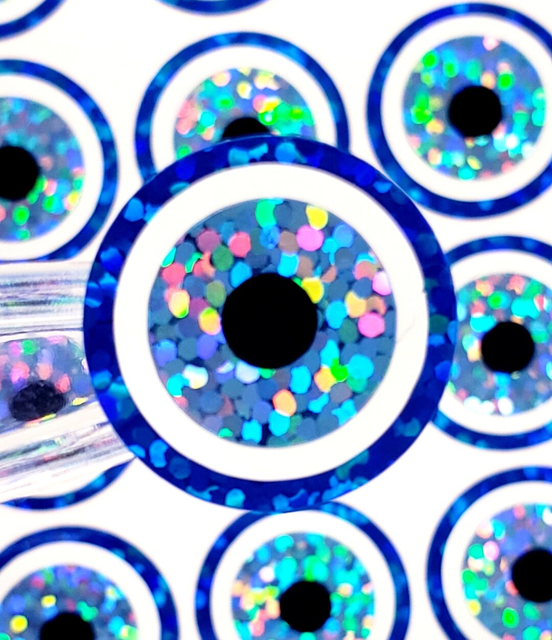 Blue Eye Stickers, Choose Number of Blue Eye Sparkly Stickers for ...