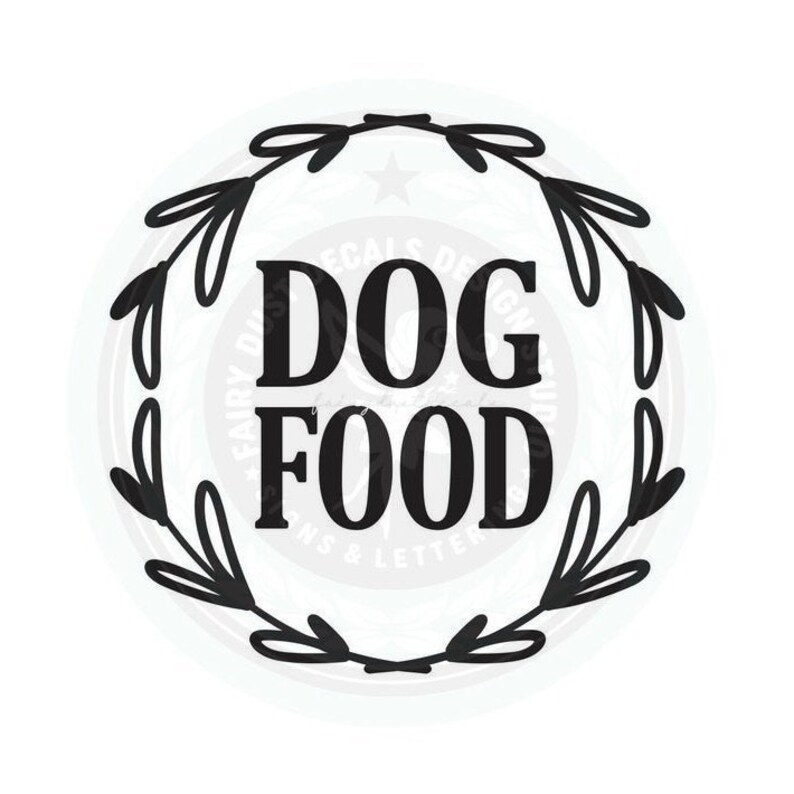Dog Food Decal Computer Cut Vinyl Sticker Pet Dry Food | Etsy