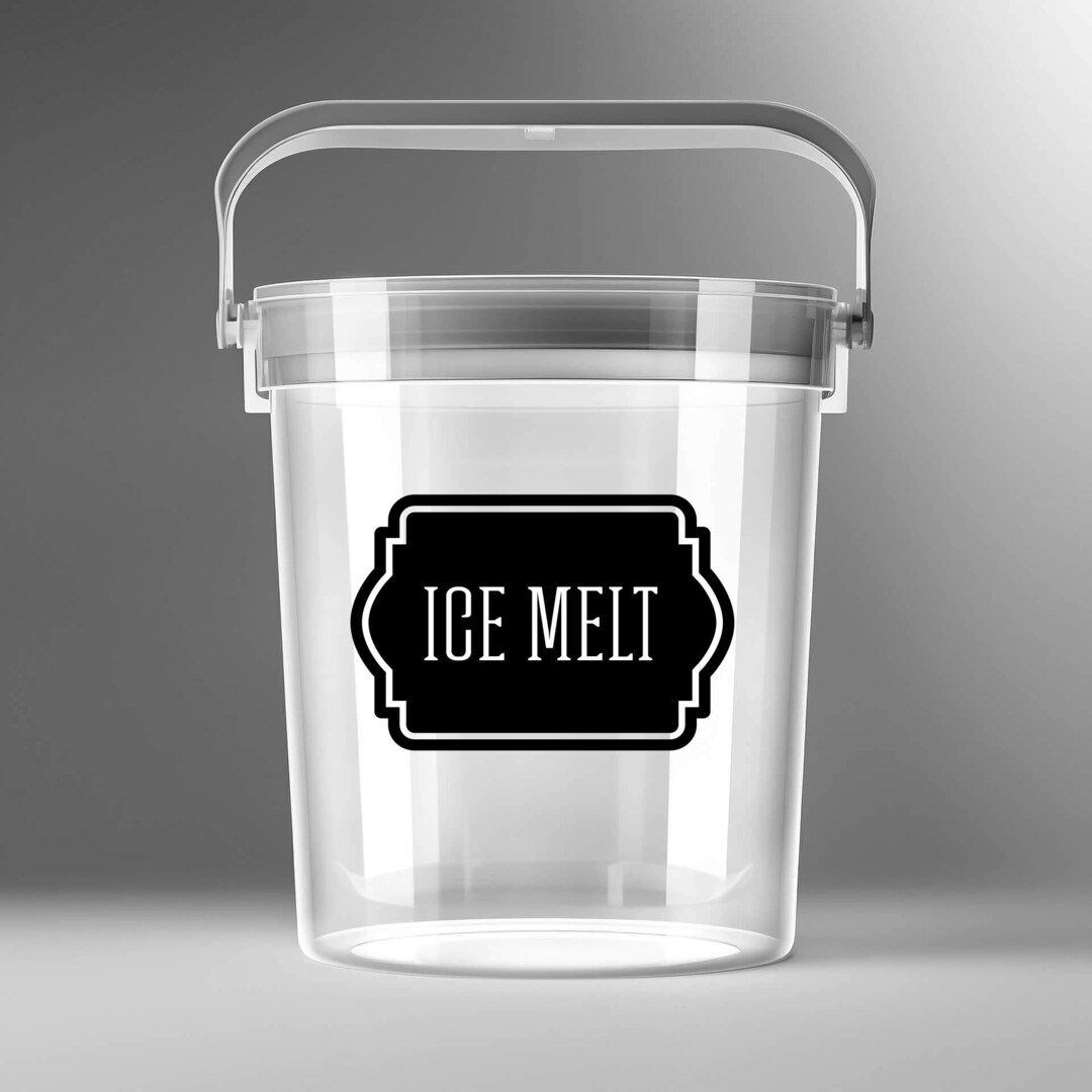 Ice Melt Bucket Decal, Winter Weather Rock Salt Vinyl Sticker - Etsy