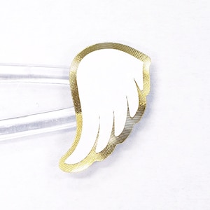 Gold Angel Wing Stickers, Set of 42 White and Gold Wing Stickers for ...