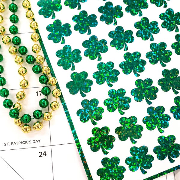 Shamrock Stickers - Etsy